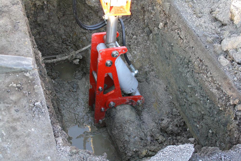 Pipe Crusher | Buckhurst Plant Hire | Pipeline Rehabilitation