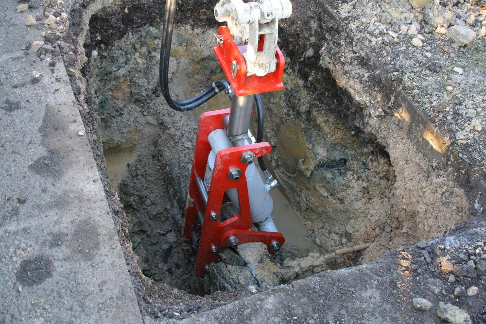 Pipe Crusher | Buckhurst Plant Hire | Pipeline Rehabilitation